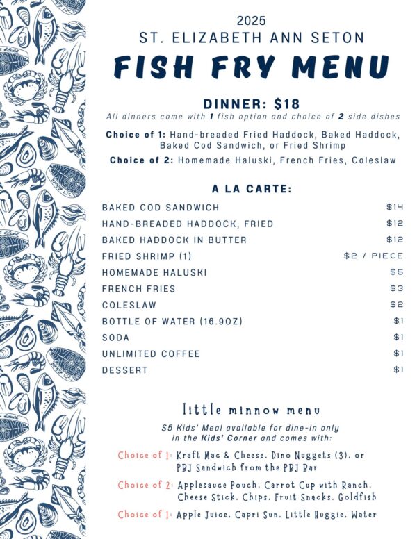 St. Elizabeth Ann Seton Fish Fry – Immaculate Conception Church